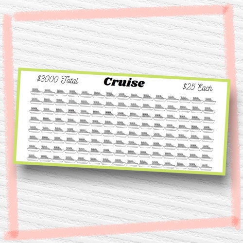 Digital Cruise Savings Challenge Tracker - Etsy