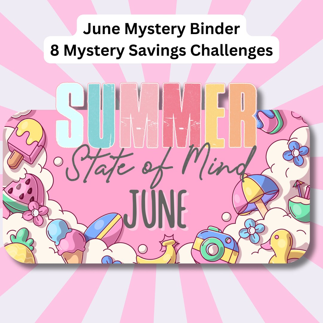 Preorder June Mystery Binder With 8 Mystery Challenges Limited Stock ...