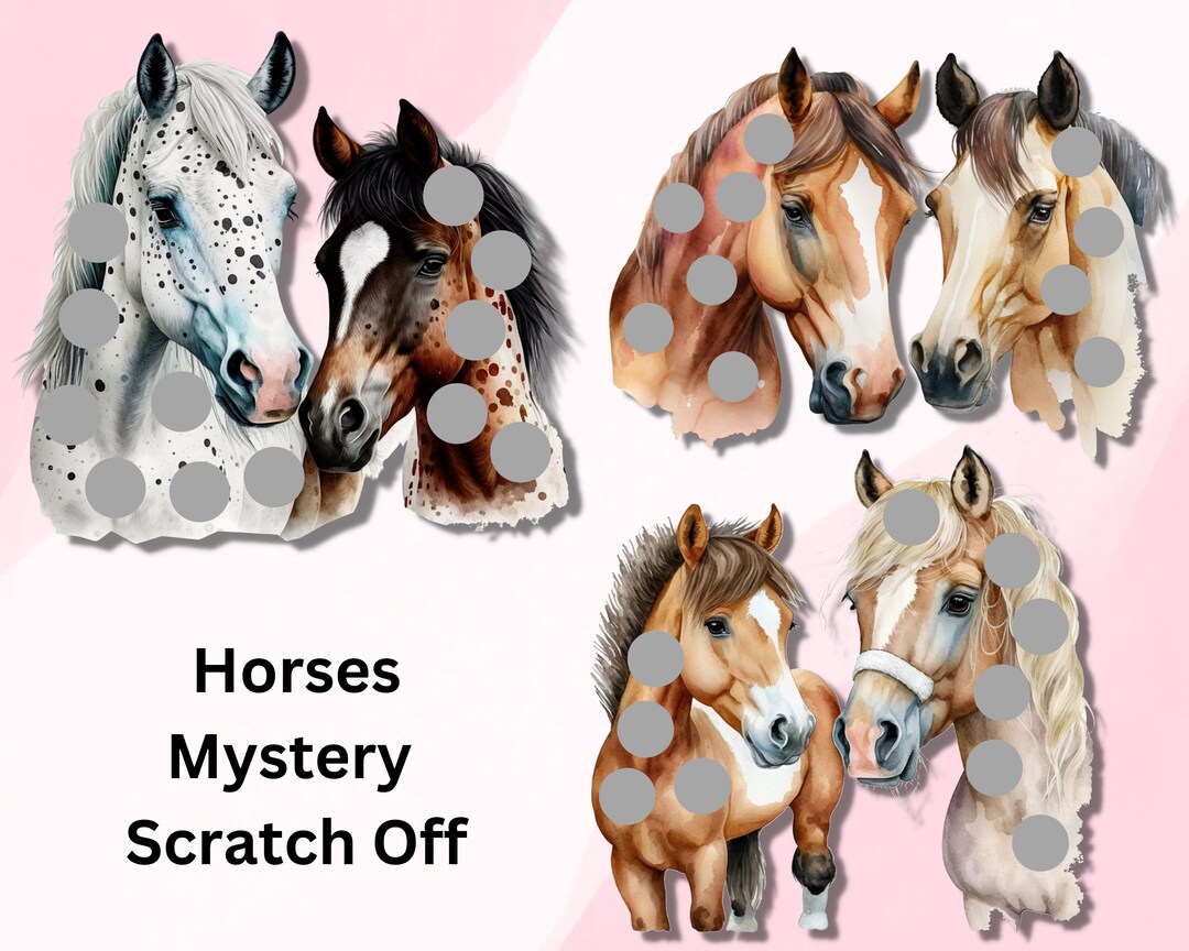 Horses Scratch off Mystery Challenge - Etsy