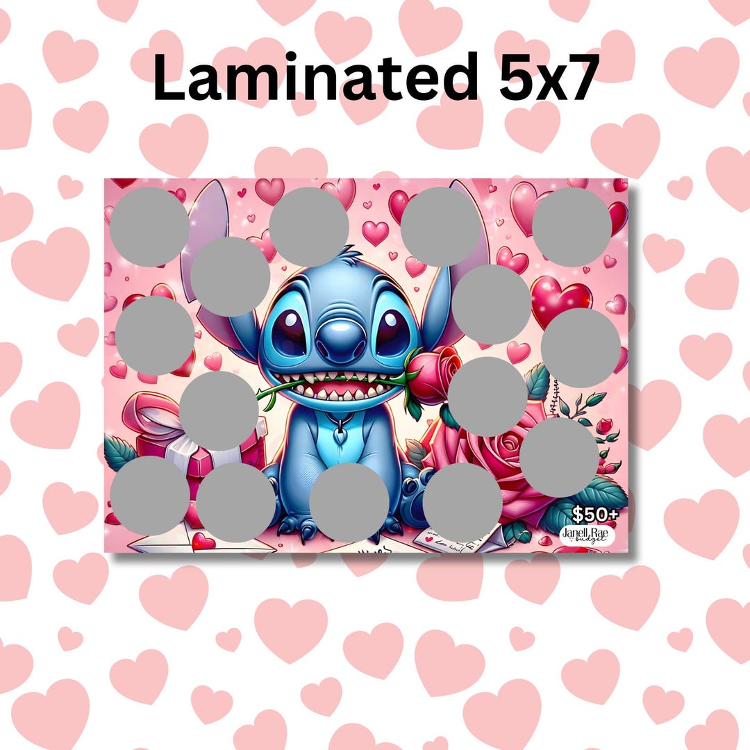 Little Blue Alien Valentine V.2 Laminated 5x7 Savings Scratch Off - Etsy