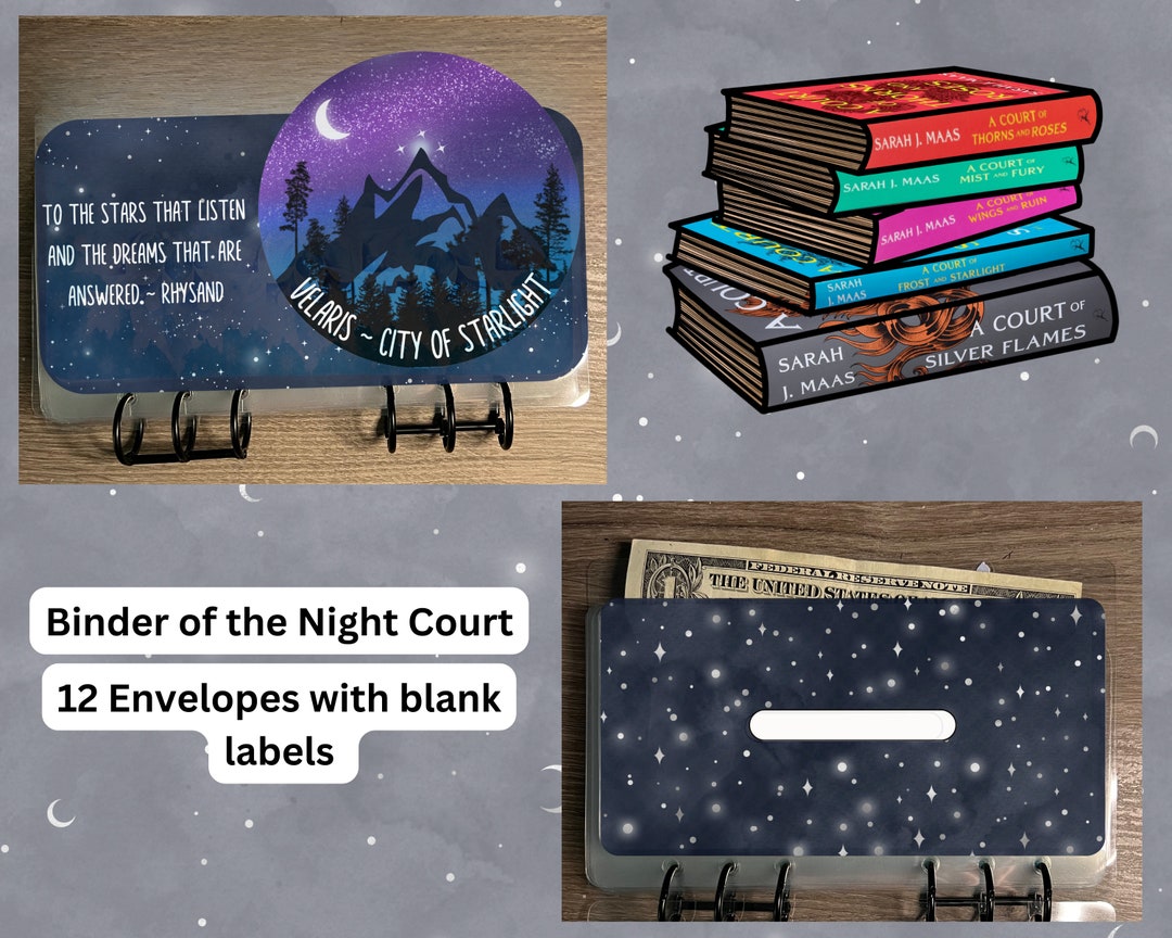 Night Court Budget Binder With 12 Envelopes - Etsy