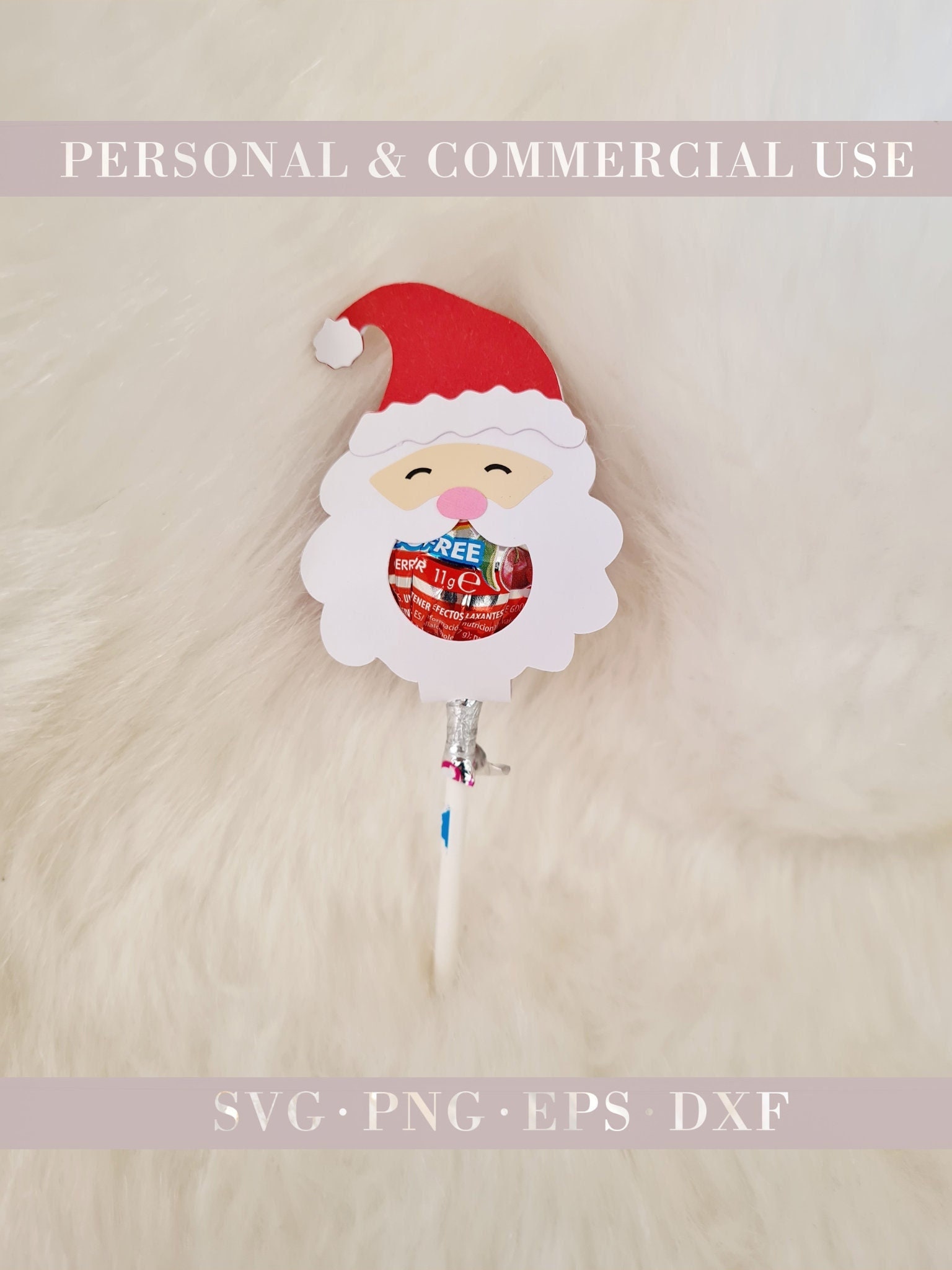 Santa Lollipop Holder SVG Santa Chocolate Holder SVG Christmas Candy ...