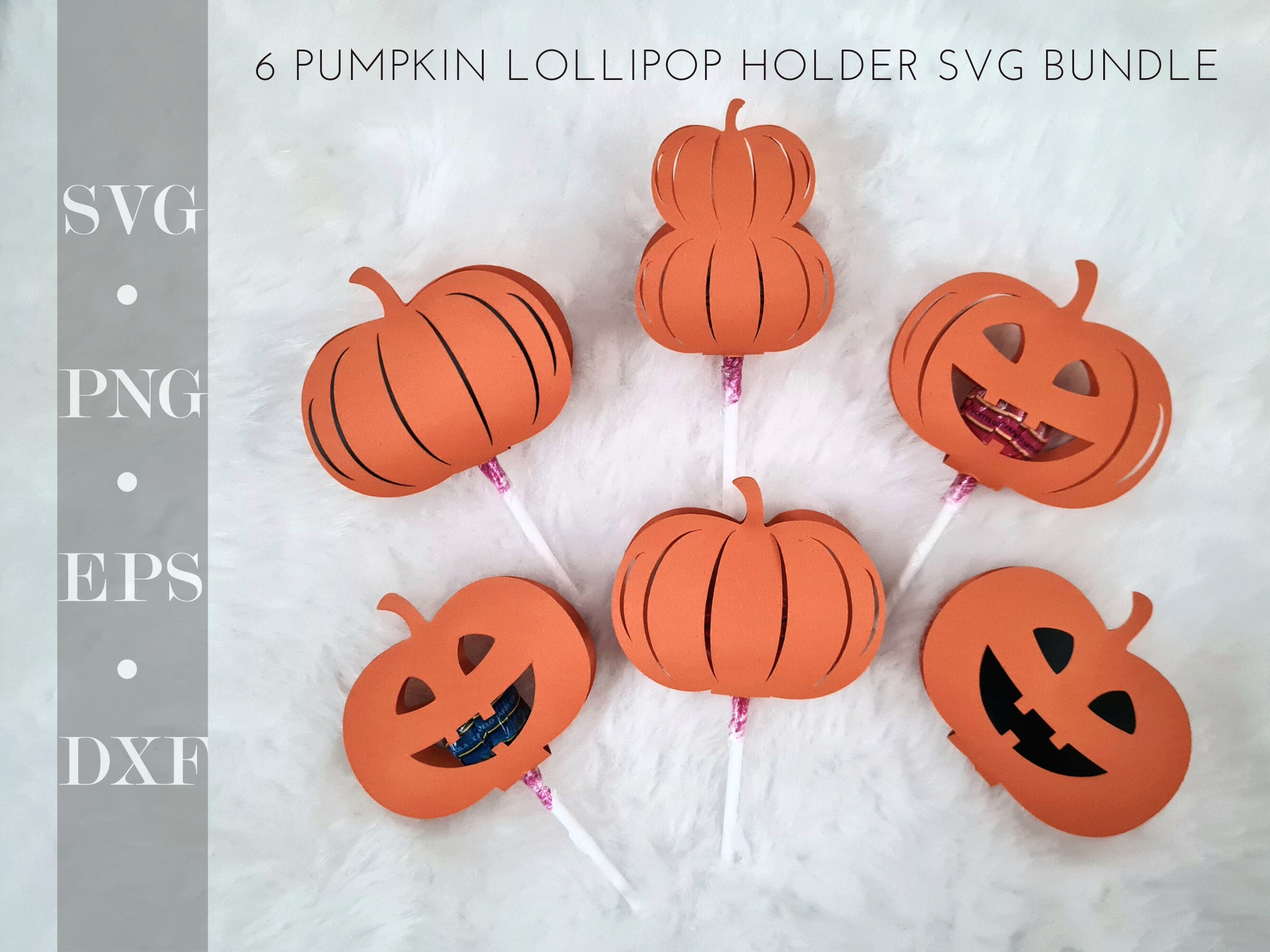 Pumpkin Lollipop Holder SVG Bundle-halloween Lollipop Holder Trick or ...
