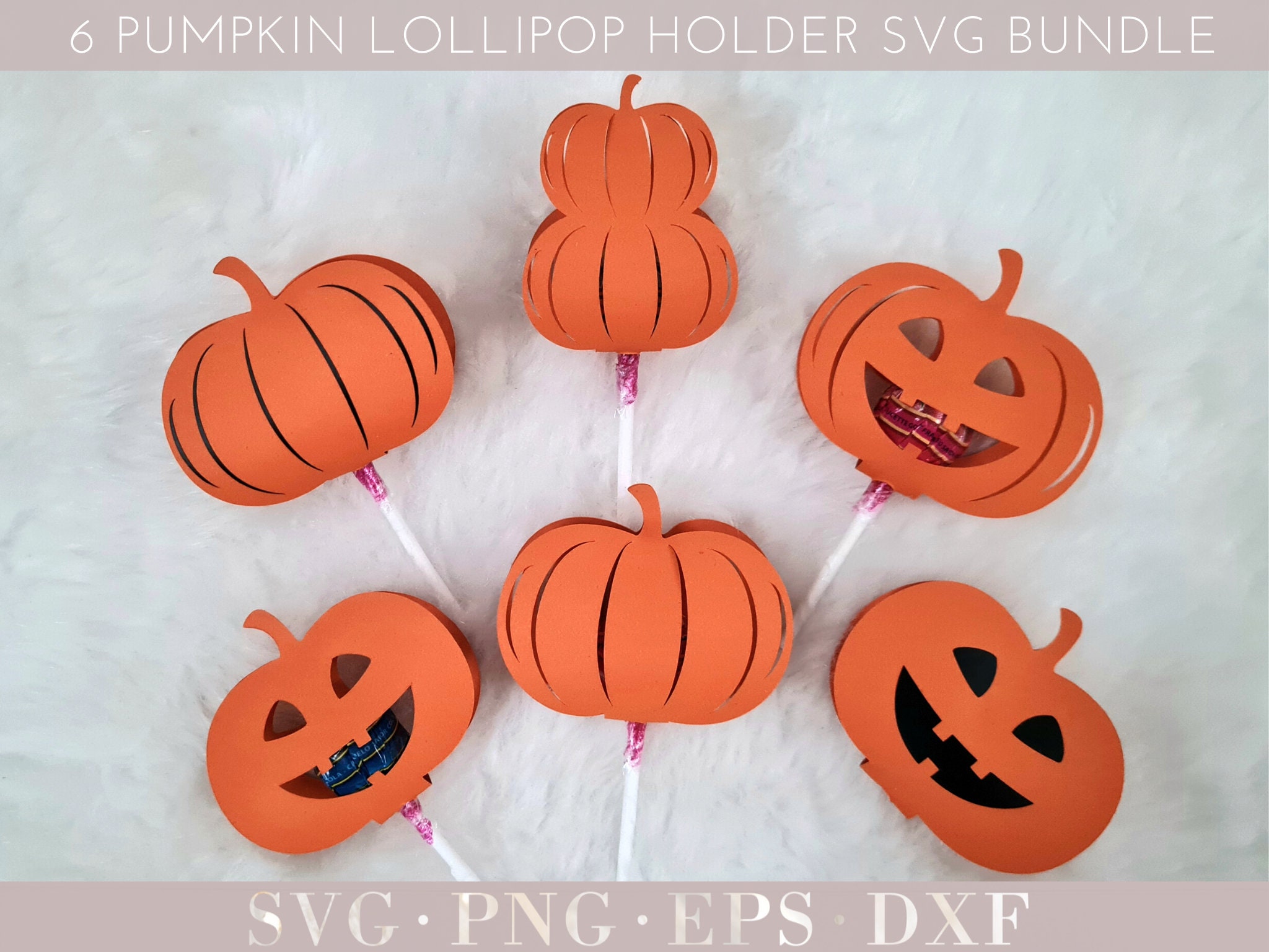 Pumpkin Lollipop Holder SVG Bundle-halloween Lollipop Holder Trick or ...