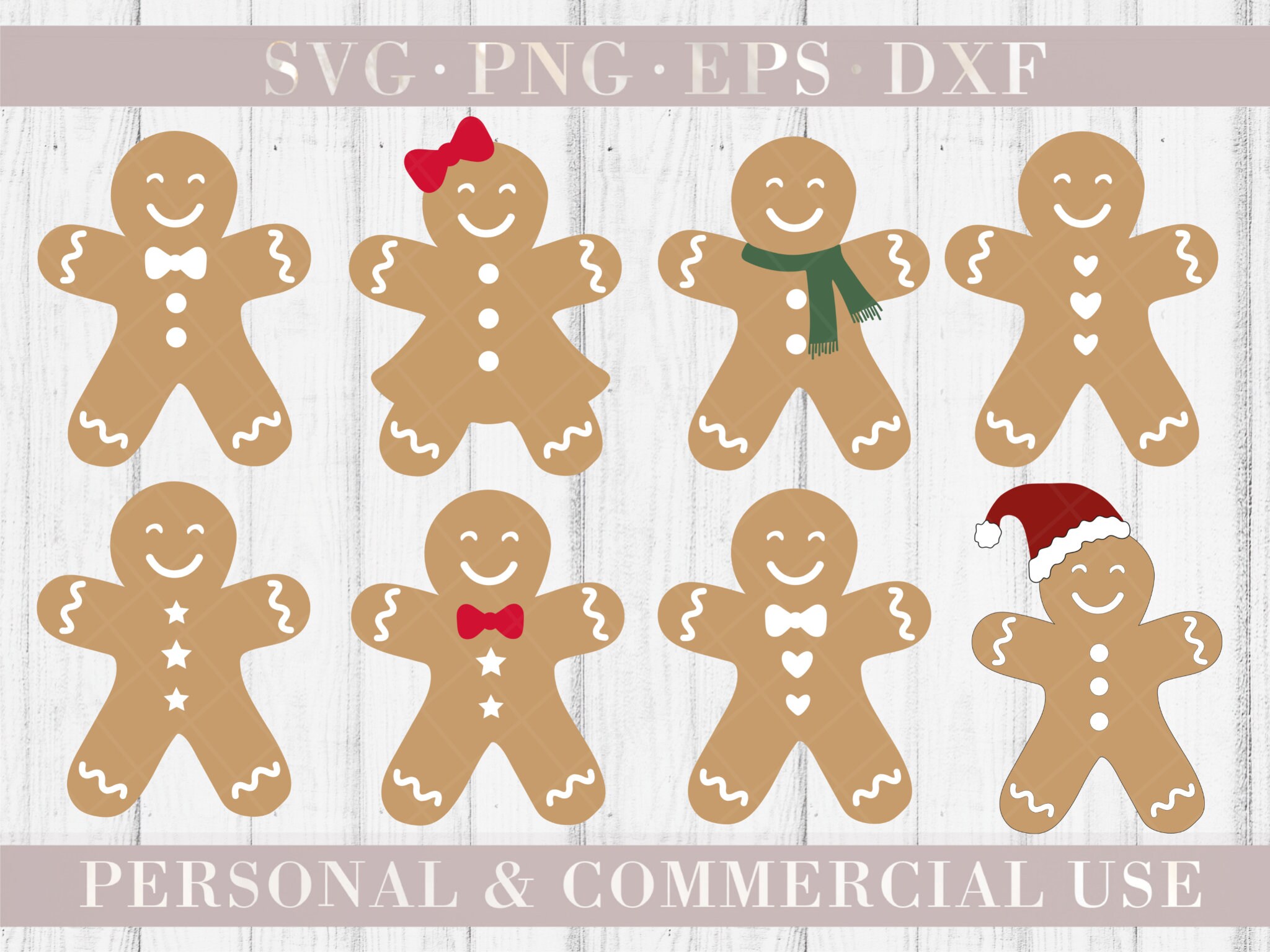 Gingerbread Man SVG PNG Bundle Christmas Gingerbread Svg Gingerbread ...