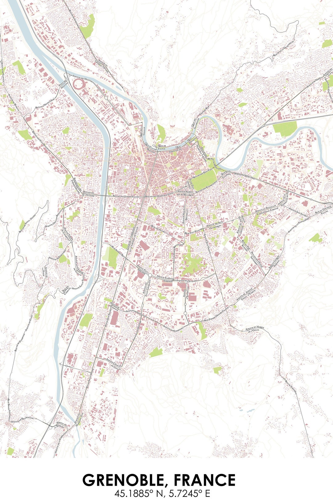 Custom Made City Map Poster - Etsy