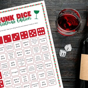 Christmas Drunk Dice Game: Holiday Party Fun (PDF) - Etsy