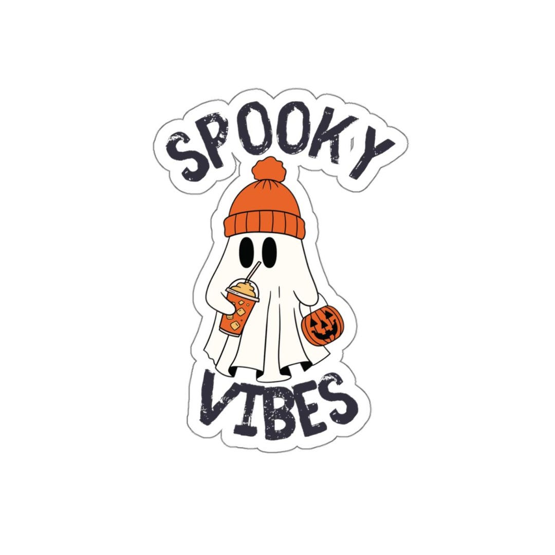 Halloween Cute Ghost Stickers, Spooky Decor, Scrapbooking Labels, Trick ...
