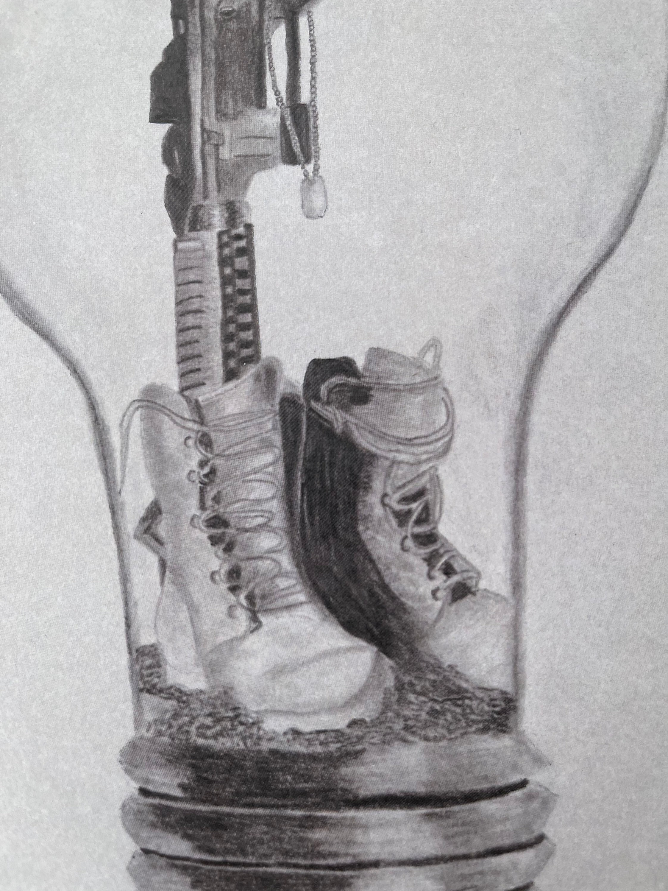Military Art, Battle Cross, Fallen Soldier, Memorial Day, Marine Art ...
