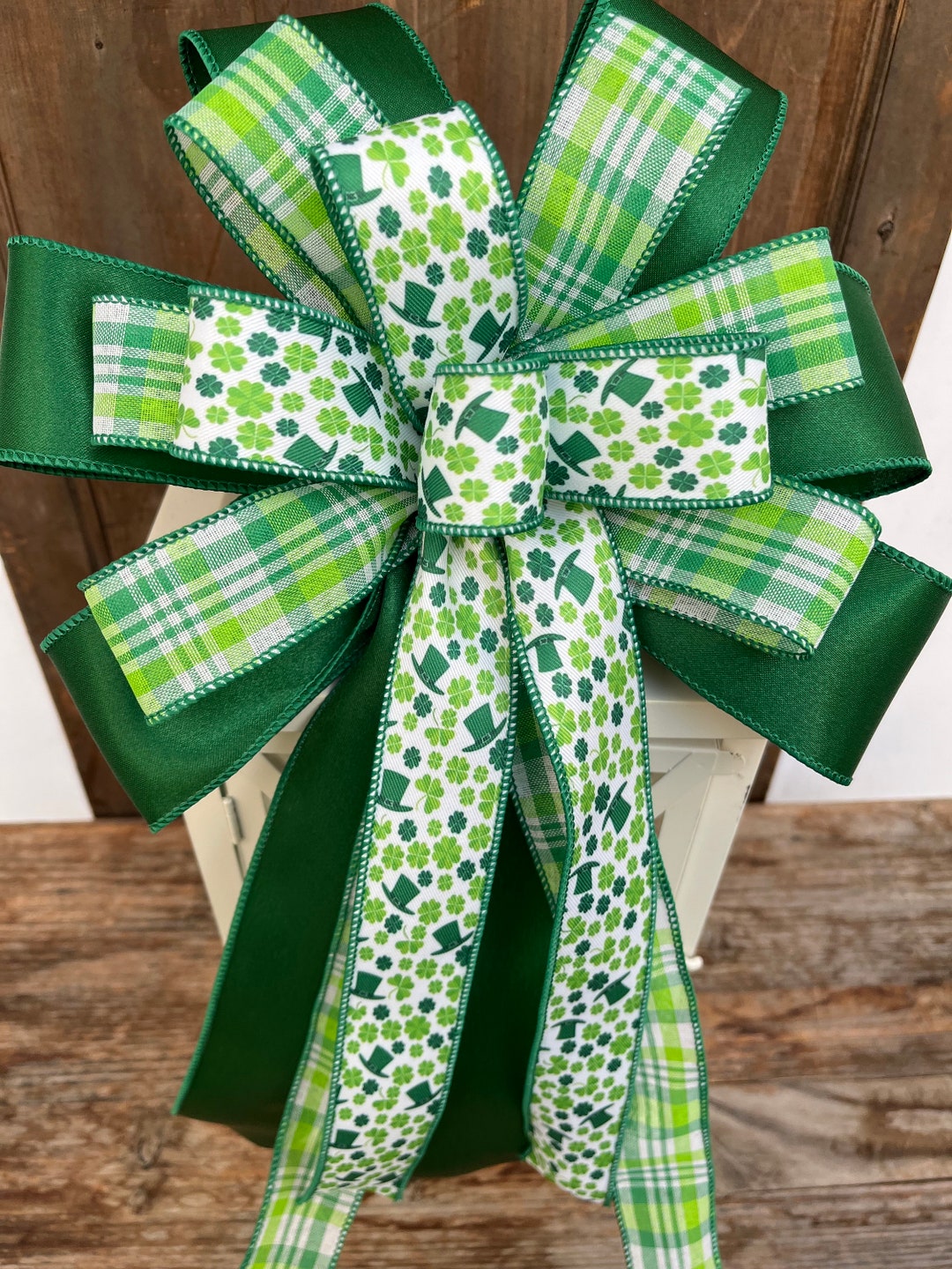 St. Patrick’s Day Bow, St Patrick’s Day Wreath Bow, St. Patrick’s Day ...