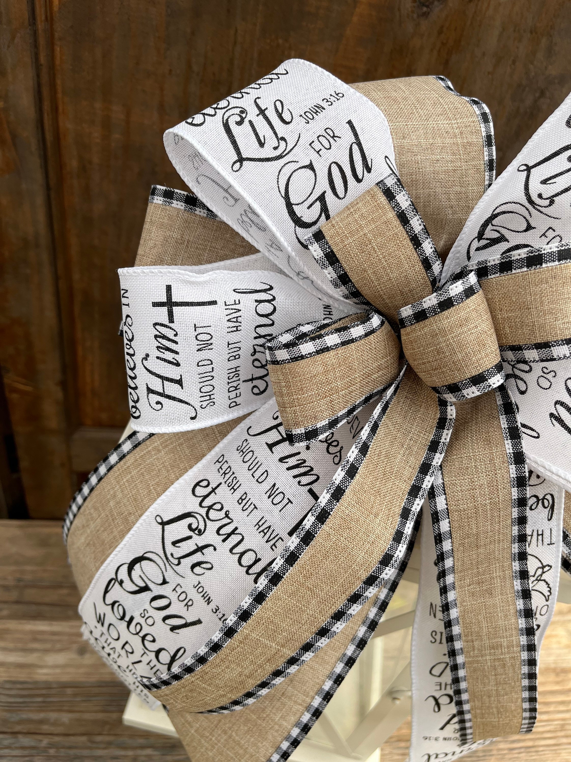 John 3:16 Bow Religious Bow Scripture Bow Easter Bow God - Etsy