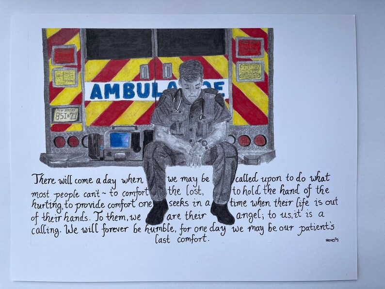 Paramedic, EMT Art, First Responder Art, Ambulance Art, Paramedic Art ...