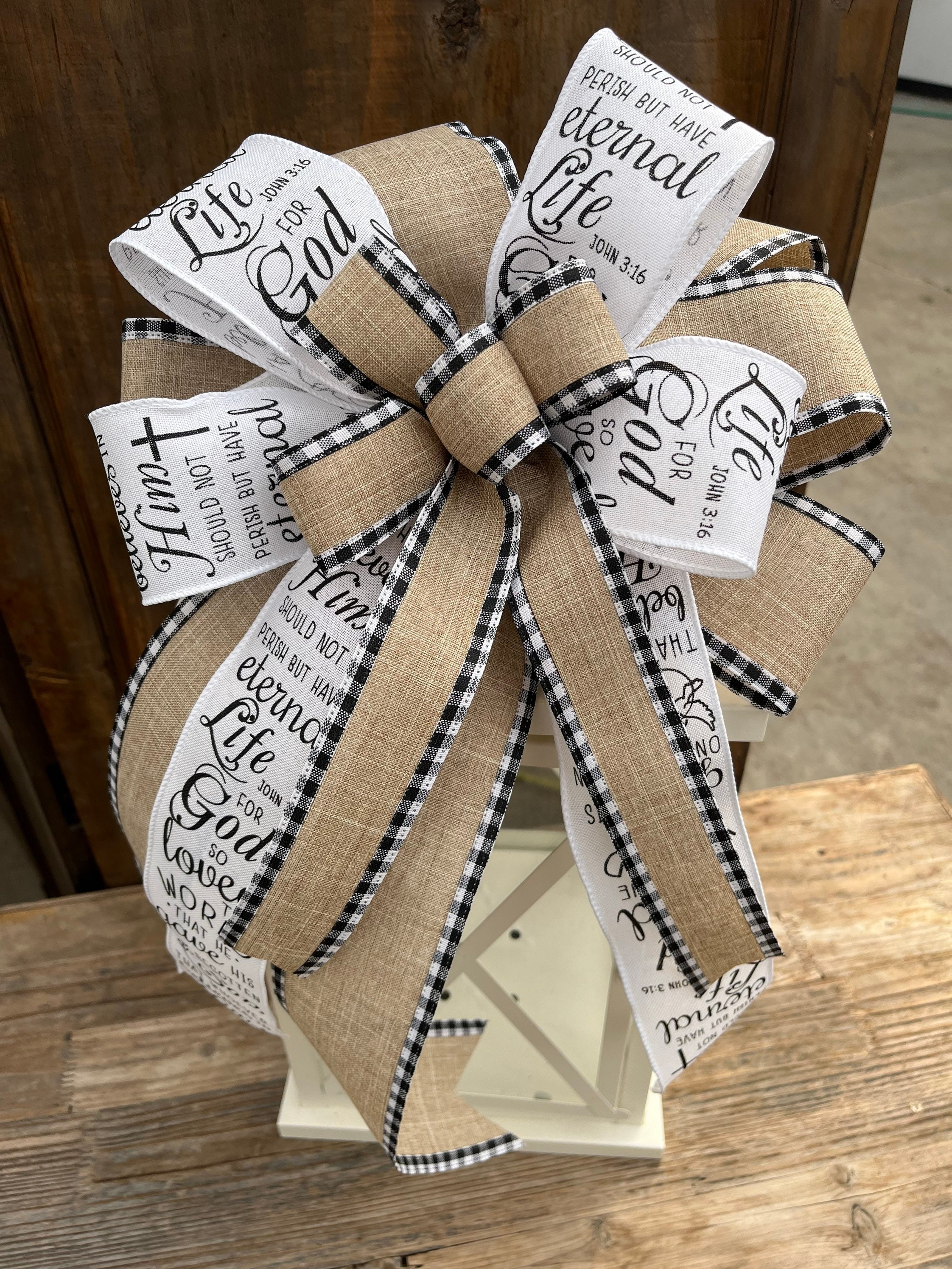John 3:16 Bow, Religious Bow, Scripture Bow, Easter Bow, God is Love ...