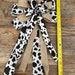 Cow Bow, Black and White Cow Bow, Cow Spots Bow, Black and White Bow ...