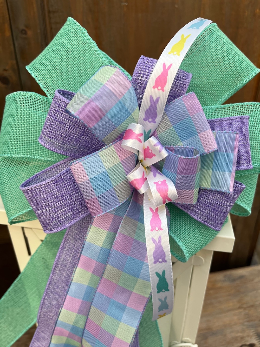 Easter Bow, Spring Bow, Easter Wreath Bow, Easter Lantern Bow, Easter ...