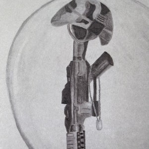 Military Art, Battle Cross, Fallen Soldier, Memorial Day, Marine Art ...