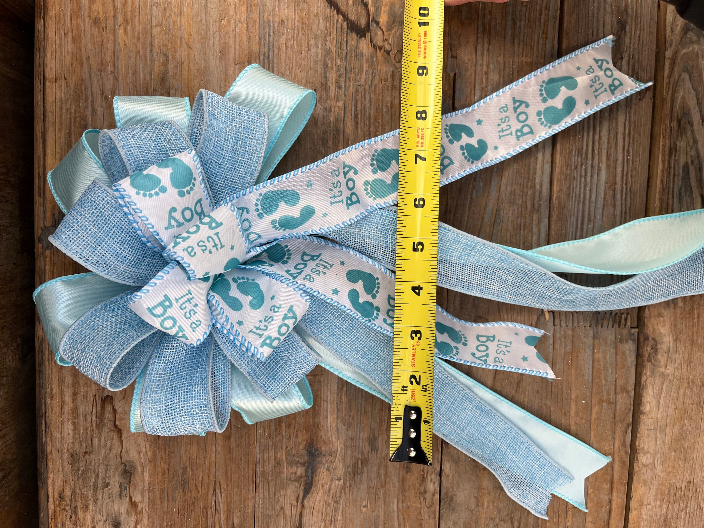 Baby Boy Bow Its a Boy Bow Baby Shower Bow Baby Bow Shower | Etsy