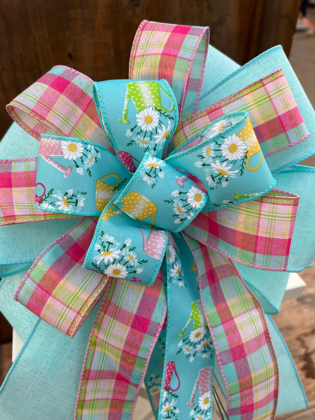 Spring Bow, Spring Lantern Bow, Spring Wreath Bow, Spring Boots Bow ...