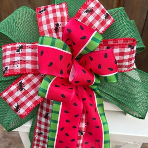 Summer Bow, Summer Watermelon Bow, Summer Wreath Bow, Summer Lantern ...