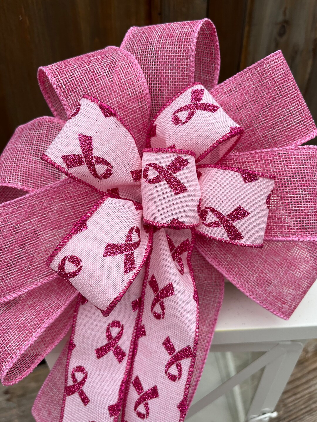 Breast Cancer Bow, Breast Cancer Awareness Bow, Breast Cancer, October ...