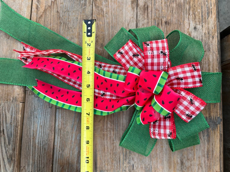 Summer Bow, Summer Watermelon Bow, Summer Wreath Bow, Summer Lantern ...