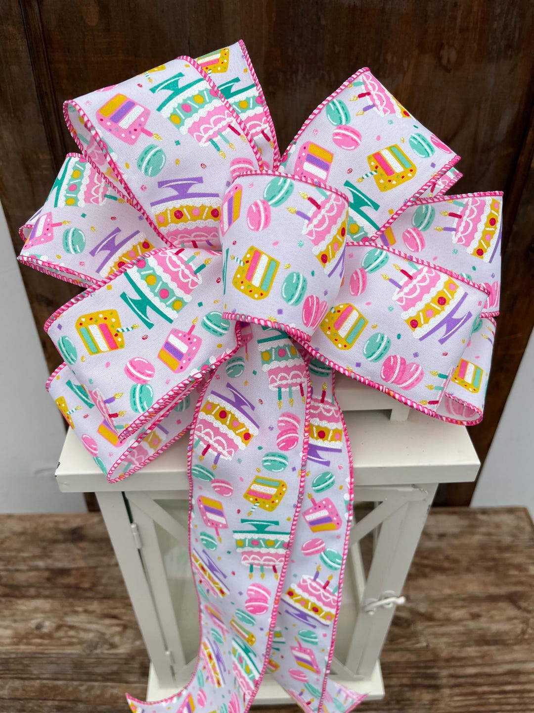 Birthday Bow, Happy Birthday Decorations, Birthday Presents Bow ...