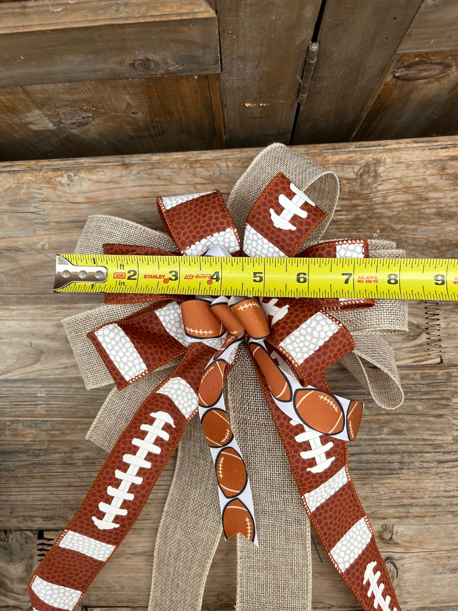 Football Bow Football Decoration Sports Bow Football Party - Etsy