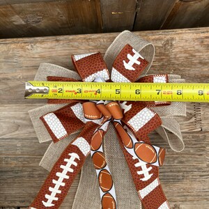 Football Bow, Football Decoration, Sports Bow, Football Party Bow ...