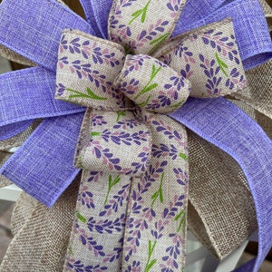 Lavender Bow, Lavender Flowers Bow, Lavender Flowers Lantern Bow ...