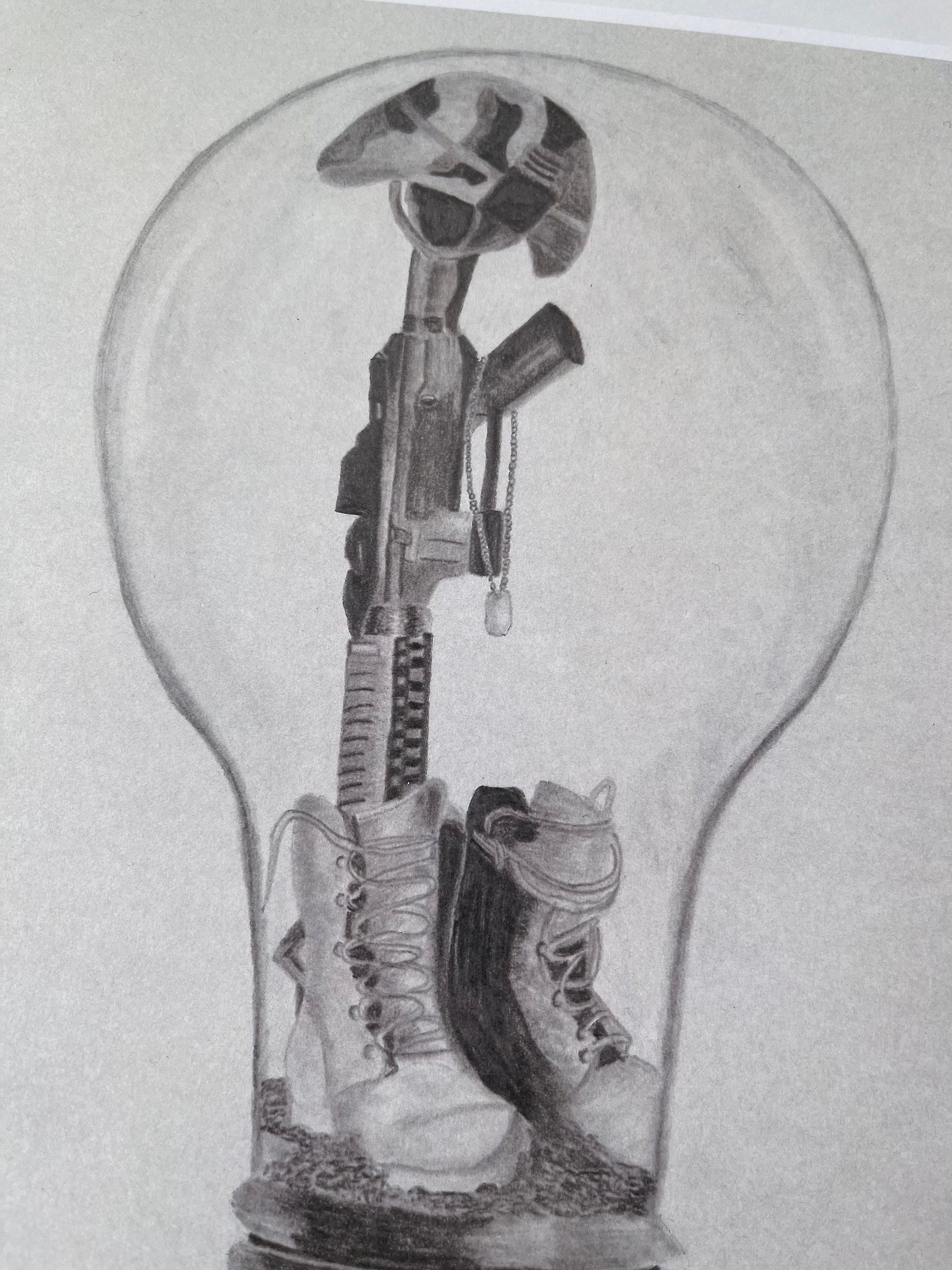 Military Art Battle Cross Fallen Soldier Memorial Day - Etsy