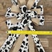 Cow Bow, Black and White Cow Bow, Cow Spots Bow, Black and White Bow ...