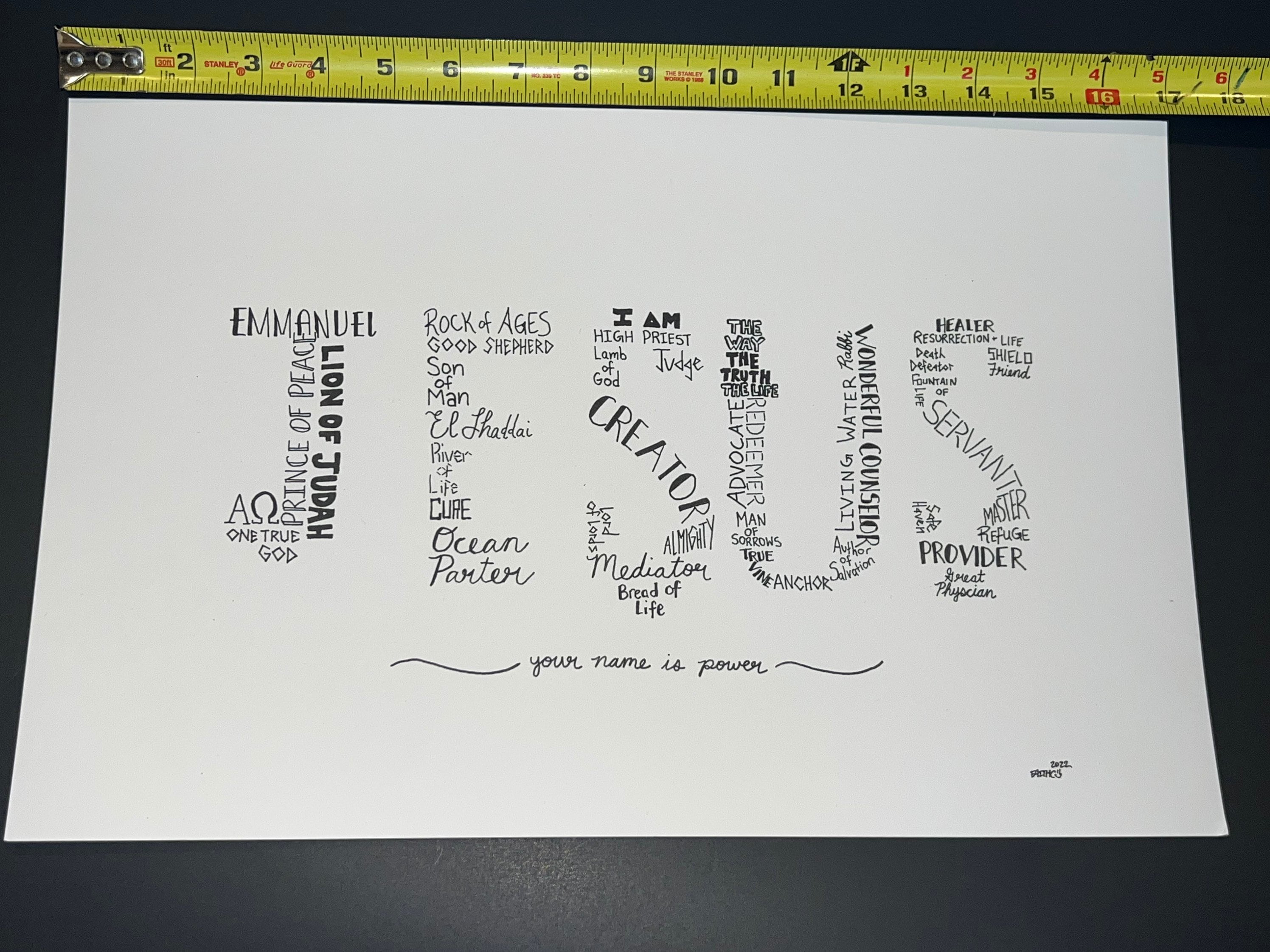 Names of Jesus Printable Wall Art Names of Jesus Print | Etsy