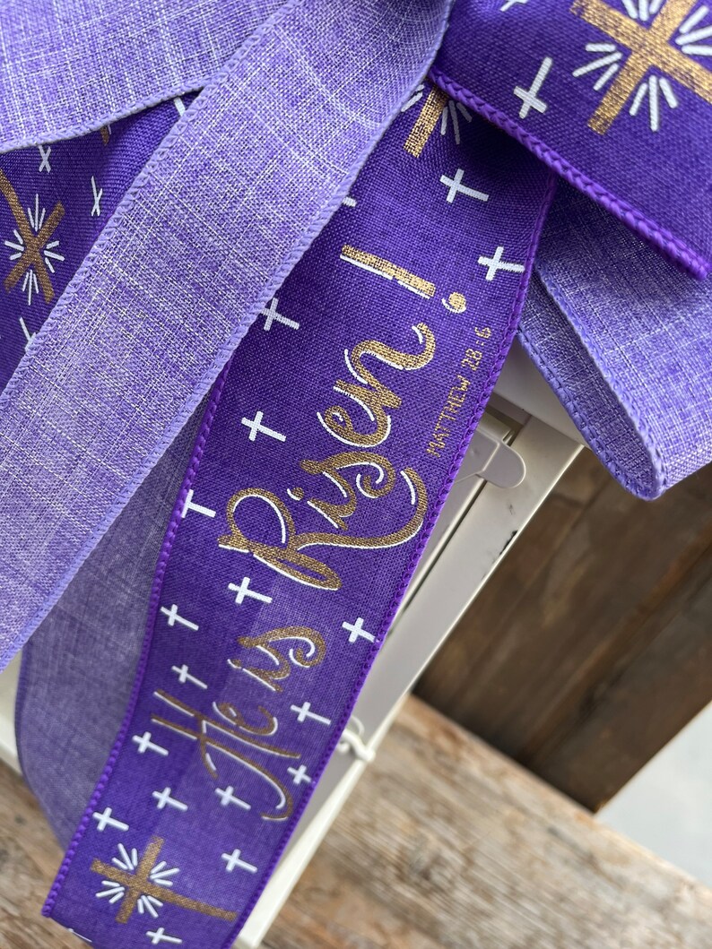 He is Risen Bow, Easter Bow, Jesus Bow, Religious Bow, Jesus is Risen ...