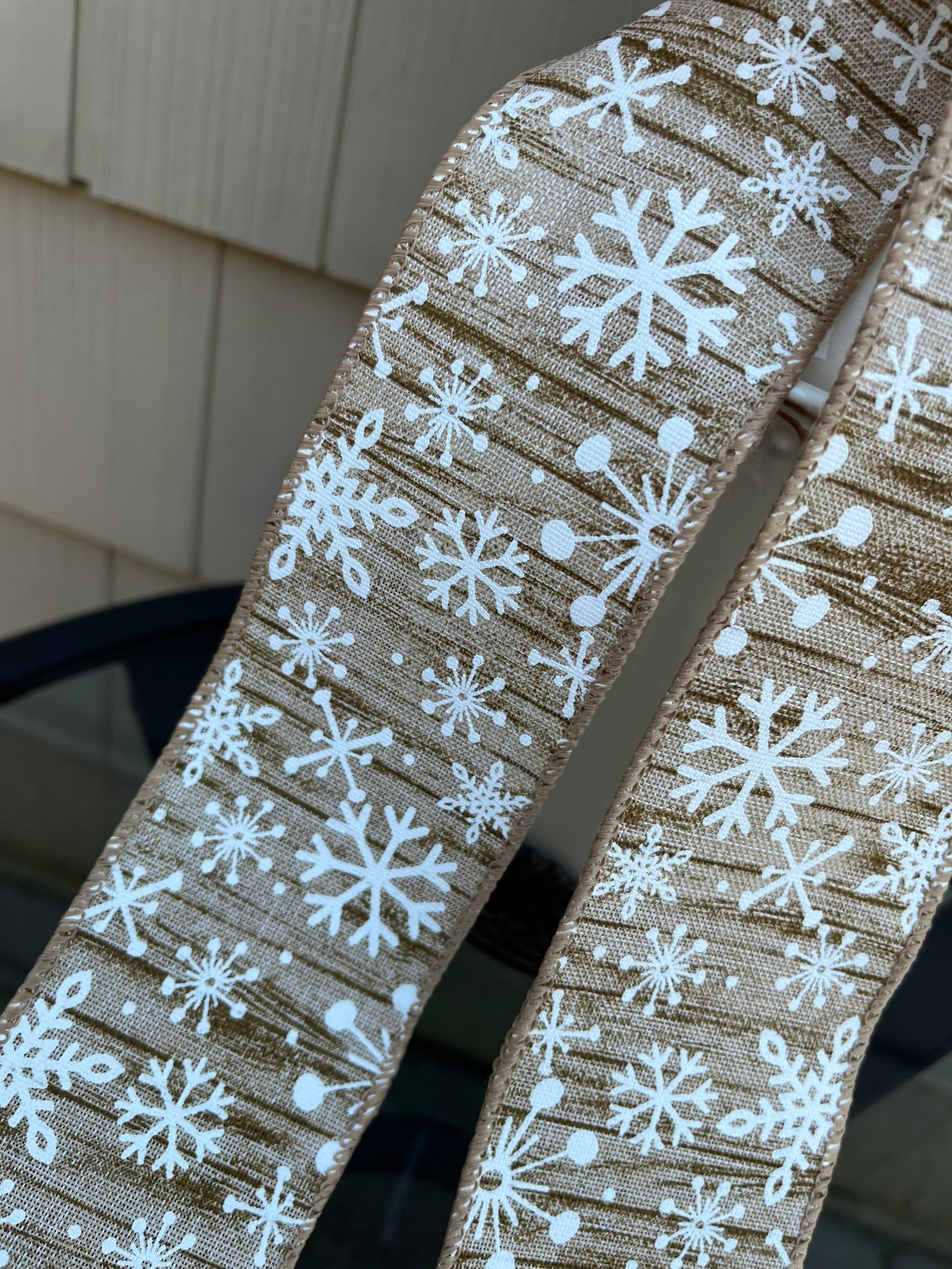 Snow Flakes Bow Winter Bow Snowflake Wreath Bow Winter - Etsy