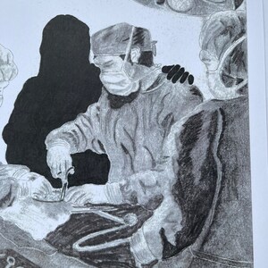 The Great Physician, the Great Physician Drawing, Doctor Art, Surgeon ...