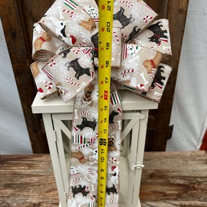 Christmas Dogs Bow, Dogs Bow, Christmas Wreath Bow, Christmas Tree Bow ...
