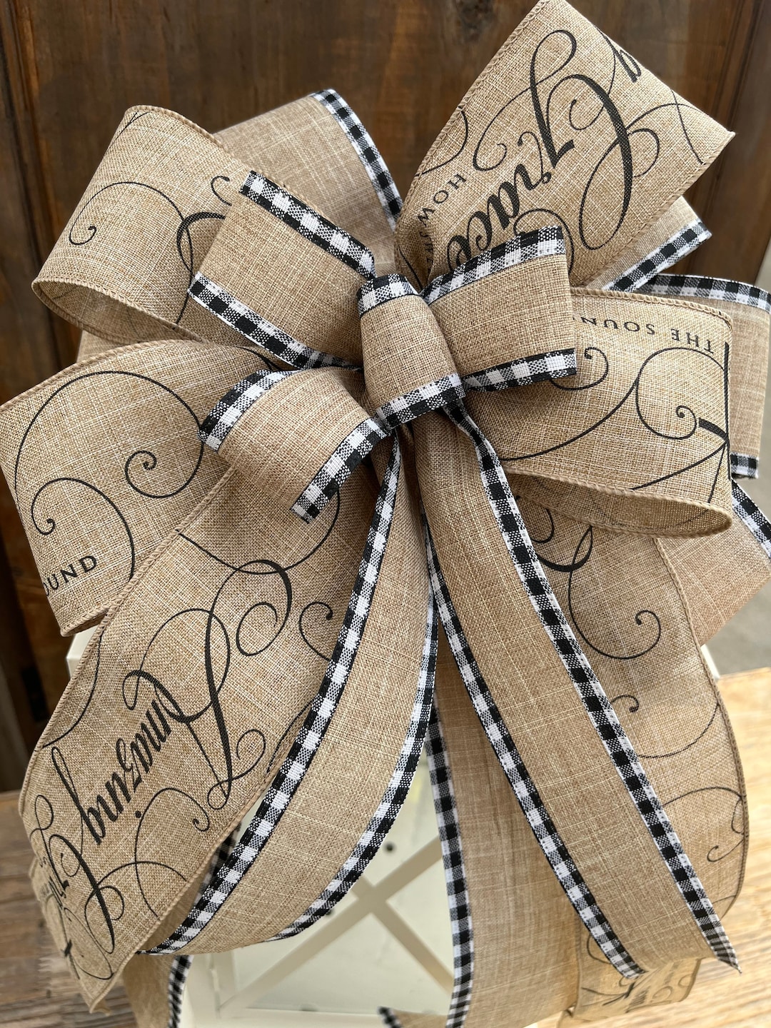 Amazing Grace Bow, Religious Bow, Religious Wreath Bow, Everyday ...