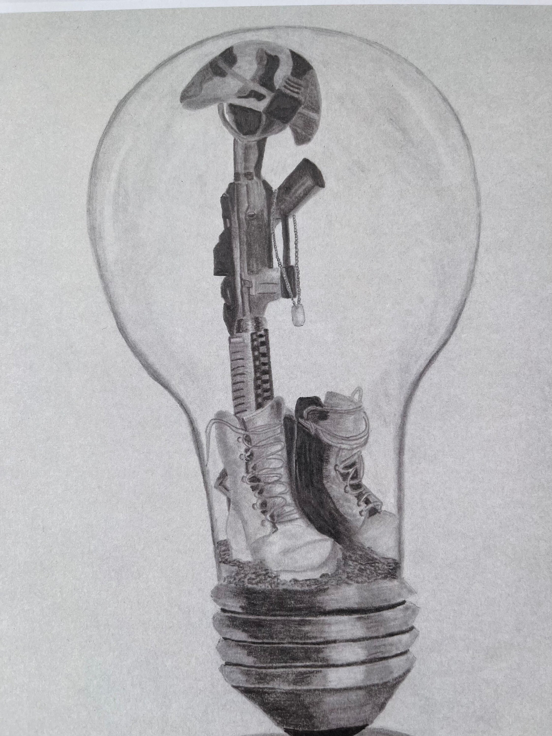 Military Art Battle Cross Fallen Soldier Memorial Day - Etsy