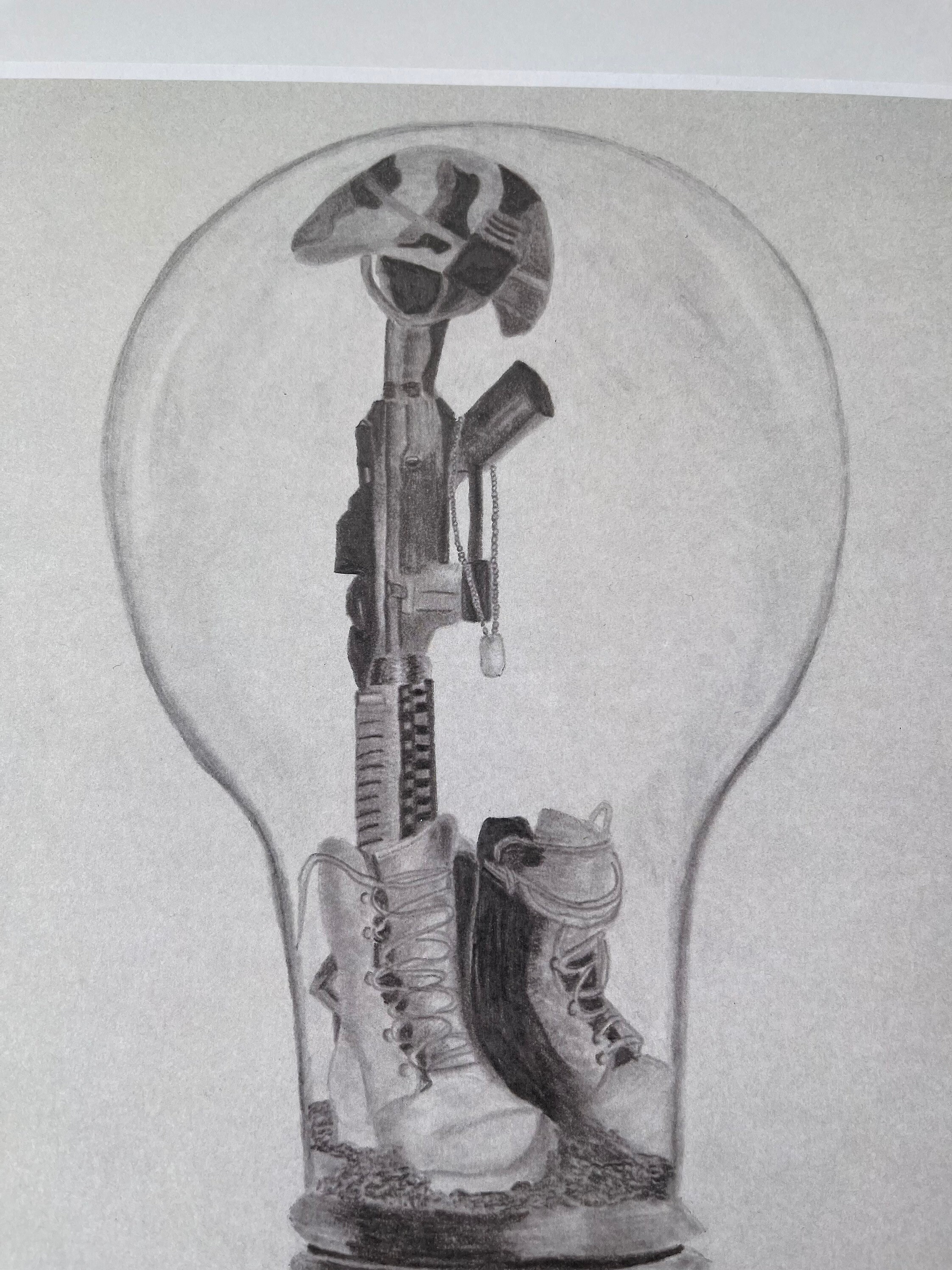 Military Art Battle Cross Fallen Soldier Memorial Day - Etsy