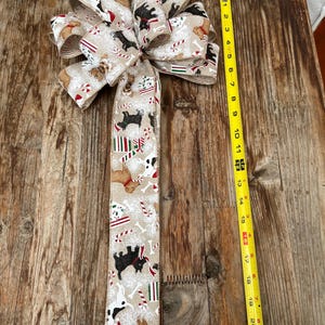 Christmas Dogs Bow, Dogs Bow, Christmas Wreath Bow, Christmas Tree Bow ...