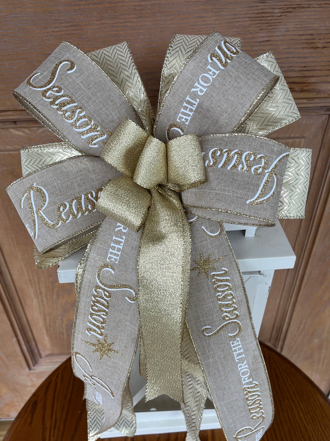 Christmas Bow, Jesus is the Reason Christmas Bow, Religious Bow, Jesus ...