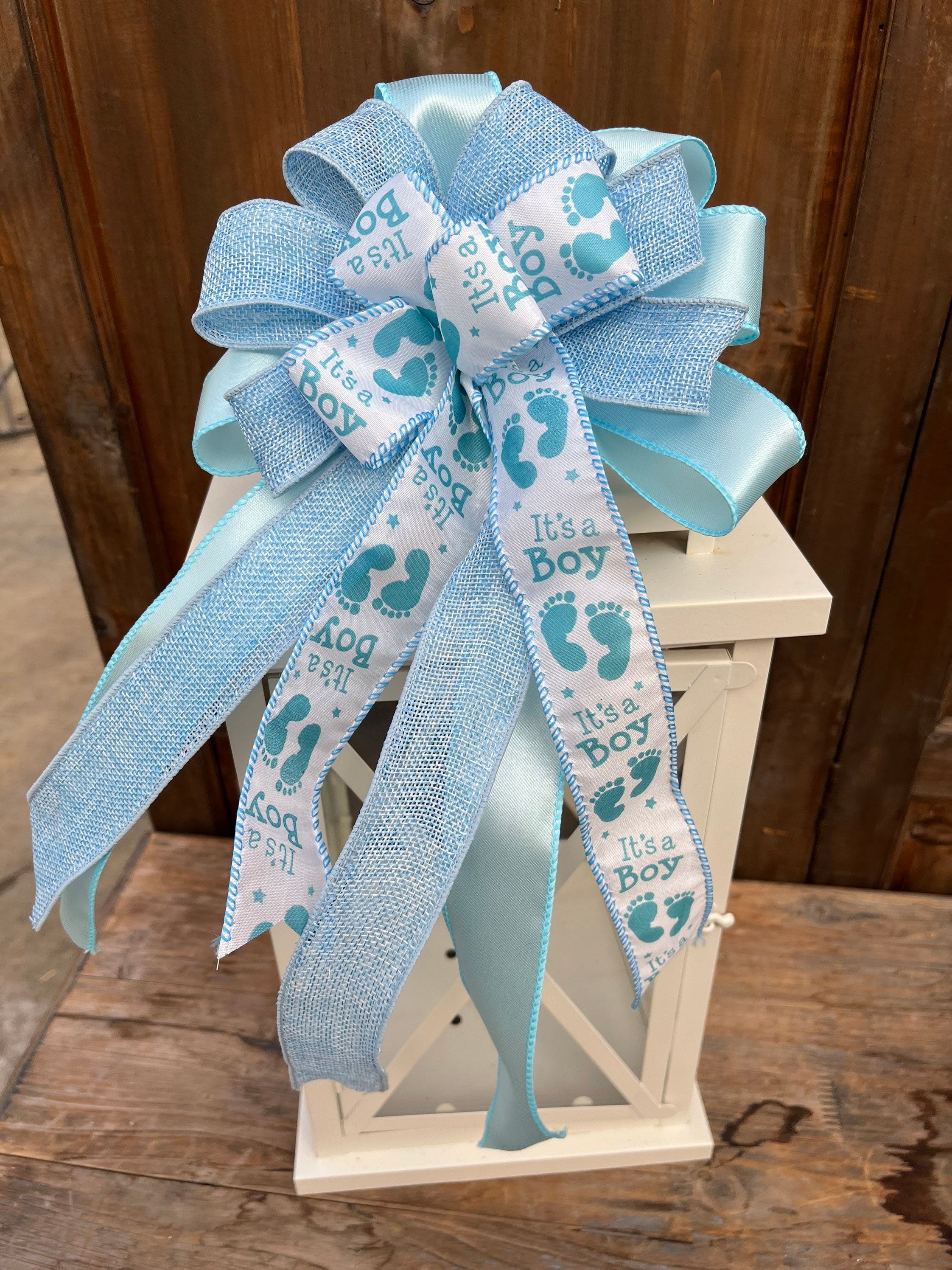 Baby Boy Bow Its a Boy Bow Baby Shower Bow Baby Bow Shower | Etsy
