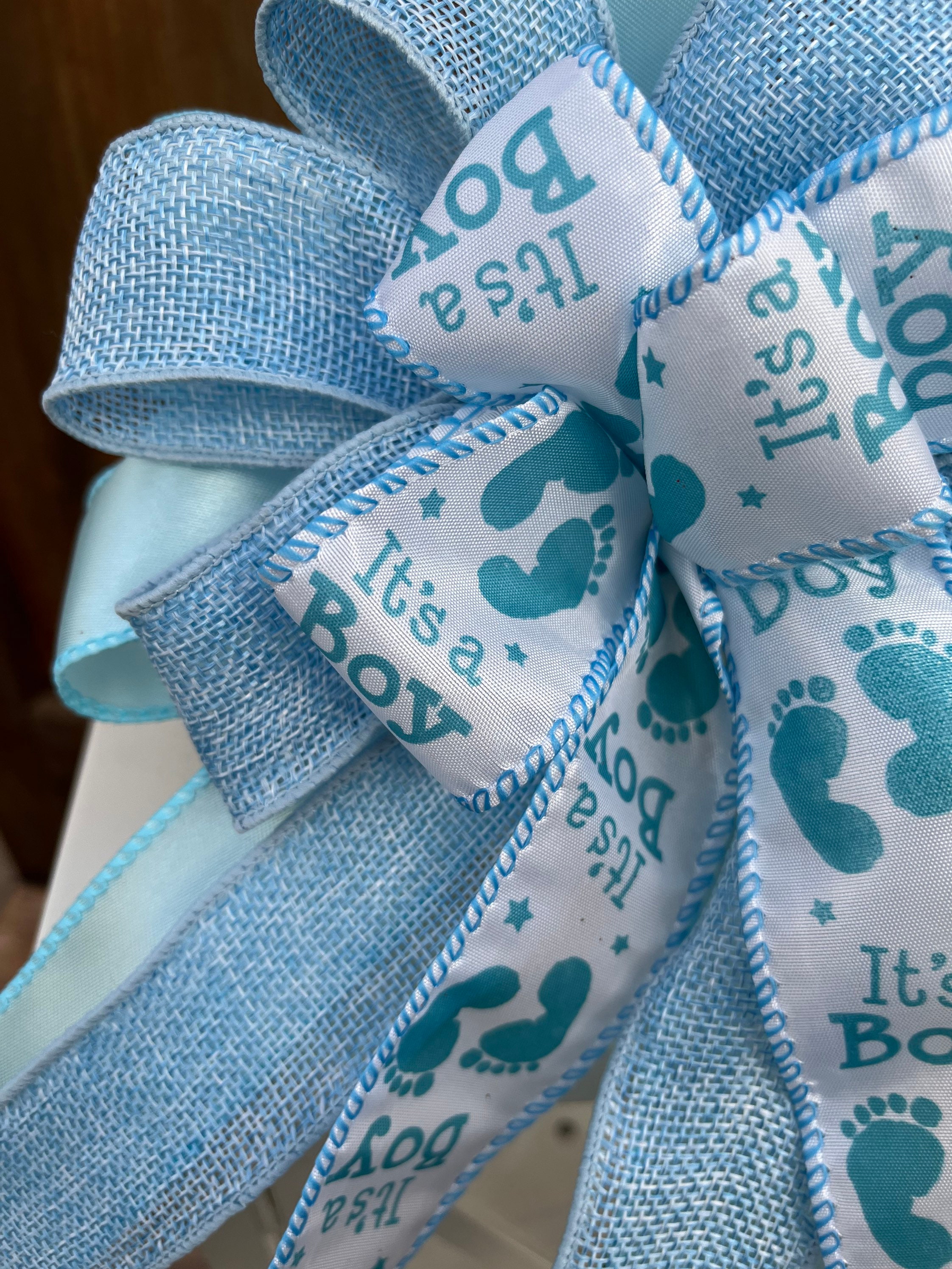Baby Boy Bow Its a Boy Bow Baby Shower Bow Baby Bow Shower | Etsy