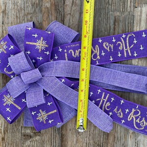 He is Risen Bow, Easter Bow, Jesus Bow, Religious Bow, Jesus is Risen ...