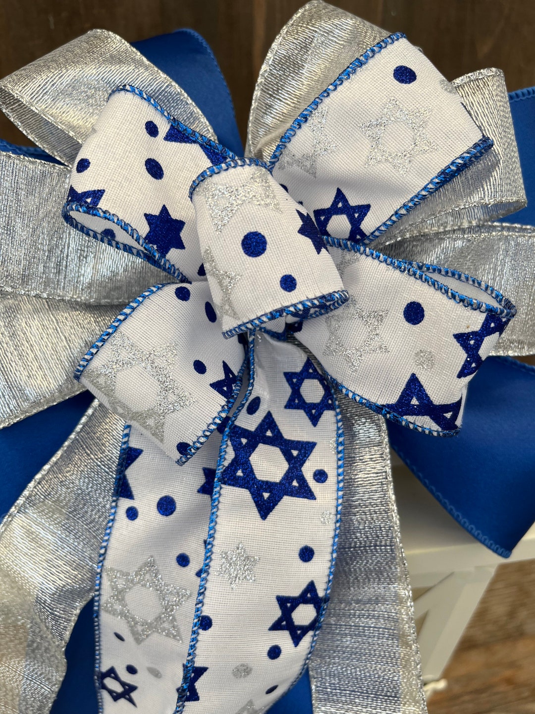 Israel Support Bow, Israel Flag Bow, Pray for Israel, Happy Hanukkah ...