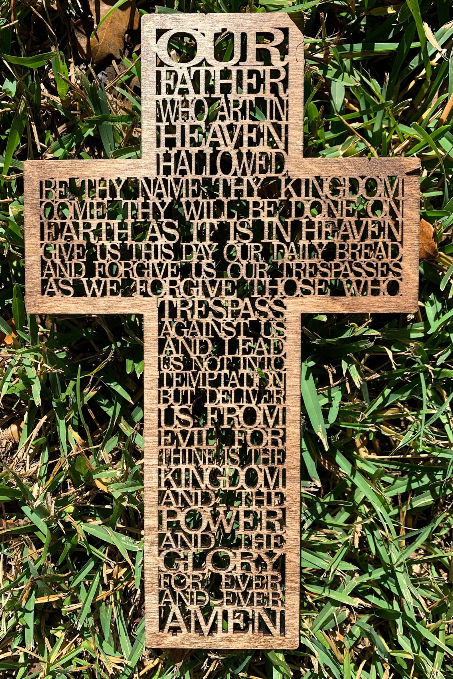 Cross Lord's Prayer - Etsy