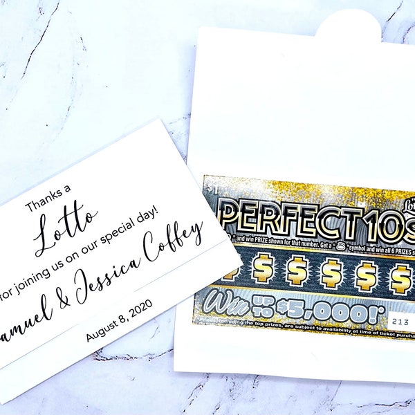 Lottery Ticket Wedding Favor - Etsy