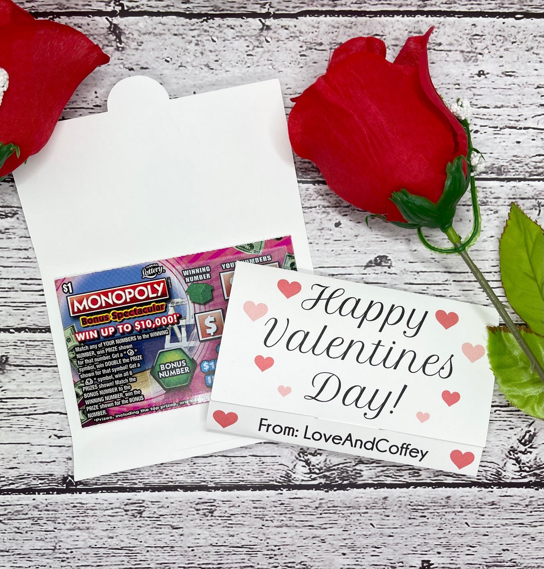 Valentines Day Lottery Ticket Holder - Etsy