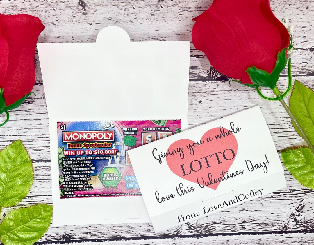 Valentines Day Lottery Ticket Holder - Etsy