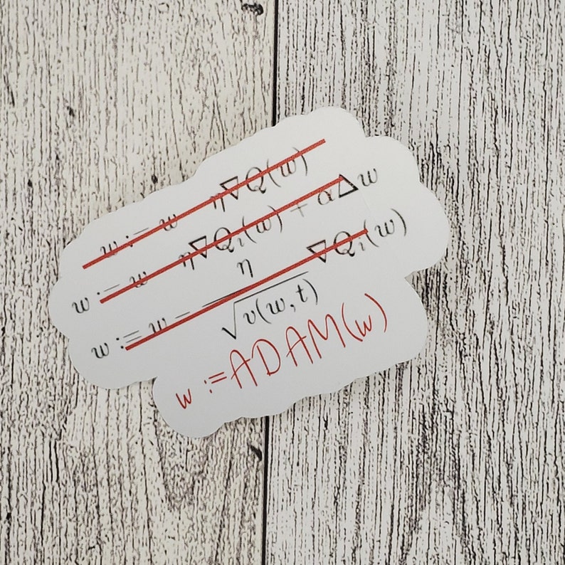 Optimizer Sticker | Machine Learning Optimizer | ADAM Optimizer | AI ...